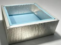 China High Performance Semi-open cell polyolefin (PO) foam Acoustic Foam with Aluminum Foil and Adhesive PO for sale