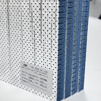 China High Performance Semi-open cell polyolefin (PO) foam Acoustic Foam with Aluminum Foil and Adhesive PO for sale