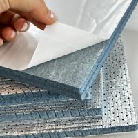 China Semi Open Cell Polyolefin PO Acoustic Foam with Aluminum Foil Layer and Adhesive Backing Premium Noise Reduction Insulation Boards Fire Resistant and Easy to Install for Ventilation Systems for sale