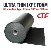 China Thin IXPE Foam Roll 0.15mm 0.2mm 0.3mm Gum Backed Waterproof Insulation Sheet for Tapes and Electronic Industry Use for sale