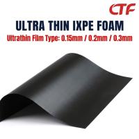 China Thin IXPE Foam Roll 0.15mm 0.2mm 0.3mm Gum Backed Waterproof Insulation Sheet for Tapes and Electronic Industry Use for sale