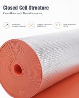 China Flame Retardant Aluminum Foil Laminated XLPE Foam Insulation Roll Heat Barrier Sheet for Hotel Commercial Building HVAC Duct System for sale