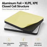 China Aluminum Foil Laminated XLPE Foam Insulation Sheet Flame Retardant Heat Barrier for Hotel Commercial HVAC Duct System for sale