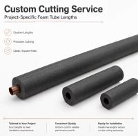 China NBR Rubber Foam Insulation Tube Premium Thermal Barrier for HVAC Pipeline Thermal Retention Energy Efficiency Industrial Heat Conservation for sale