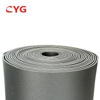 China Black Fire Retardant Insulation Foam 12mm / 15mm Thickness With Aluminium Foil for sale