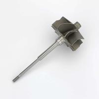 China MS-TECH Turbo GTP38 Upgrade Turbine wheel shaft  Ind 76.2mm Exd 69.8mm Blades 5+5 for sale