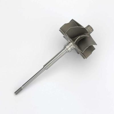 China MS-TECH Turbo GTP38 Upgrade Turbine wheel shaft  Ind 76.2mm Exd 69.8mm Blades 5+5 for sale