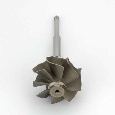 China MS-TECH Turbo RHF5 Turbine Wheel Shaft VJ26 VJ33 Fit Turbos  Ind 44.8mm Exd 40.2mm Blades 8 for sale