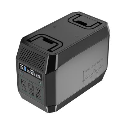 China LiFePO4 Solar Rechargeable Power Station , 1000w Solar Generator With Battery Storage for sale