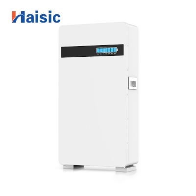 China 200Ah Haisic Solar Battery Store 51.2V 48V Lithium Ion Batteries Pack Powerwall 10kWh for sale