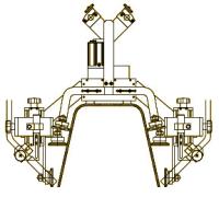 China U-Shaped Double Welding Gun MIG/MAG Automatic Tractor for Reinforcing Rib - 320×270×270mm, 13kg, AC 220V for sale