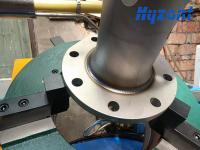 China Bellows Joint TIG Welding Machine 10-500mm OD with 0.1-3 RPM Rotation for SS304 Pipe Flange Welding for sale