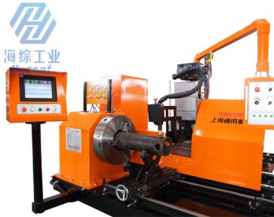 China OD50-630mm CNC Pipe Profile Cutting Machine 12m Length 4000kg Capacity with AutoCAD Compatibility for sale