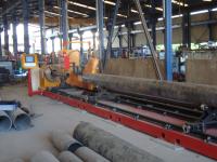 China PLC CNC Pipe Profile Cutting Machine With Plasma Cutting Rack And Pinion Transmission for sale