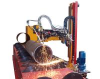 China CNC Plasma Pipe Cutting Machine 1250mm Diameter Pressure Vessel Building Tube Cutter for sale