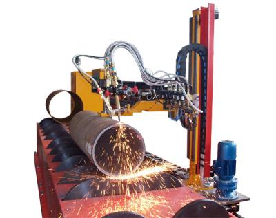 China CNC Plasma Pipe Cutting Machine 1250mm Diameter Pressure Vessel Building Tube Cutter for sale