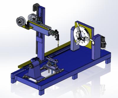 China PLC Controlled Circular Seam Auto Welding Machine With Arc Length Tracking 70mm Swing Oscillator for sale
