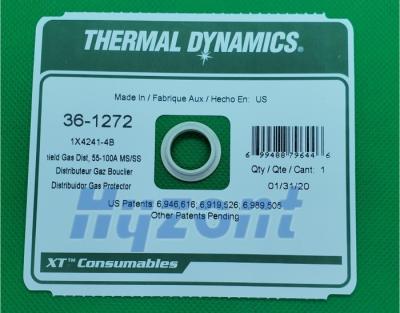 China Thermal Dynamics 36-1272 Shield Gas Distributor 55-100A Plasma Torch Consumables for sale