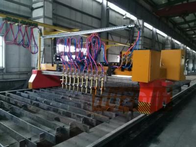 China Gantry CNC Multi Torch Flame Strip Cutting Machine 15000mm Rail with 4-20 Oxy-Fuel Torches 220V for sale