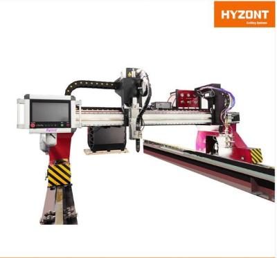China 10000mm/Min Flame Plasma Cnc Cutting Machine 300A 4m Beam Width for sale