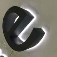 China Matte Metal Backlit Letter Sign 50000 Hours Lifetime for sale