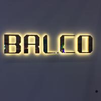 China Electroplating Gold Mirror Metal Backlit Letter Sign M4 Screw Mount for sale