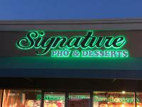 China Restaurant Led Backlit Letter Sign M4 Screw Mount Reverse Channel Letters for sale