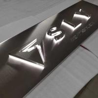 China Fabricated Acrylic Glow Backlit Letter Sign Board Electroplating for sale