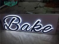 China Laser Cut Backlit Letter Sign Board 12V Stainless Steel Signage Letters for sale