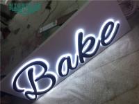 China Laser Cut Backlit Letter Sign Board 12V Stainless Steel Signage Letters for sale