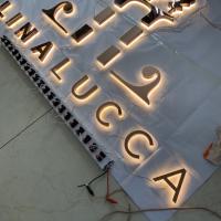 China OEM Illuminated Lighted Channel Letter Signs Backlit Mirror Polish for sale