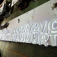 China Restaurant Backlit Letter Sign 2-20cm Depth Acrylic Led Glow Sign Board for sale