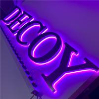 China Store Coffee Shop Led Sign Backlighting Purple Lighting CE RoHS for sale