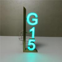 China OEM ODM Hotel Room Number Signs Led House Door Number Plate 12V for sale