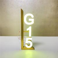 China OEM ODM Hotel Room Number Signs Led House Door Number Plate 12V for sale