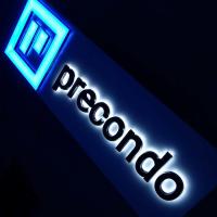 China Shopfront Translucent Acrylic Backlit Letters Signs 40cm For Companies for sale