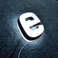 China Double Faces Lighting LED Acrylic Letters Stainless Steel Lettering Signage AC110V-240V for sale