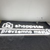 China White Color LED Acrylic Letters Company Logo Wall Sign OEM ODM for sale