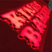 China 5-12cm Thick LED Acrylic Letters Red Illuminated Channel Letter for sale