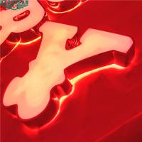 China 5-12cm Thick LED Acrylic Letters Red Illuminated Channel Letter for sale