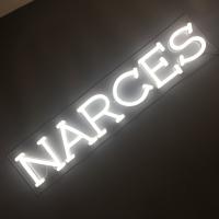 China UL Clear Acrylic Back Neon Sign Letters For Wall 62cm Long for sale