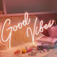 China Soft Silicone Led Neon Sign Home Decoration Pink Neon Letter Lights for sale