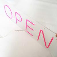 China Brand Names Pink Bar Open Neon Sign 50000-80000 Hours Lifetime for sale