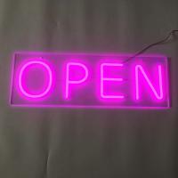 China Brand Names Pink Bar Open Neon Sign 50000-80000 Hours Lifetime for sale