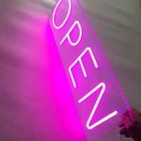 China Brand Names Pink Bar Open Neon Sign 50000-80000 Hours Lifetime for sale