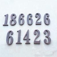 China Steel House Vintage Metal Letters And Numbers Signs Anti Acid UL for sale