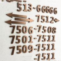China Steel House Vintage Metal Letters And Numbers Signs Anti Acid UL for sale