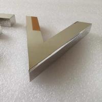 China Alphabet Letter Shopfront Signage Silver Mirror 2cm Thickness Fabricated Metal Letters for sale