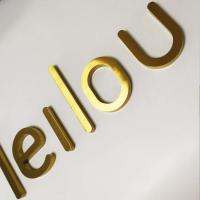 China OEM ODM Cosmetics Store Metal Letter Sign Fabricated Outdoor for sale