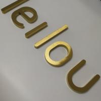 China OEM ODM Cosmetics Store Metal Letter Sign Fabricated Outdoor for sale